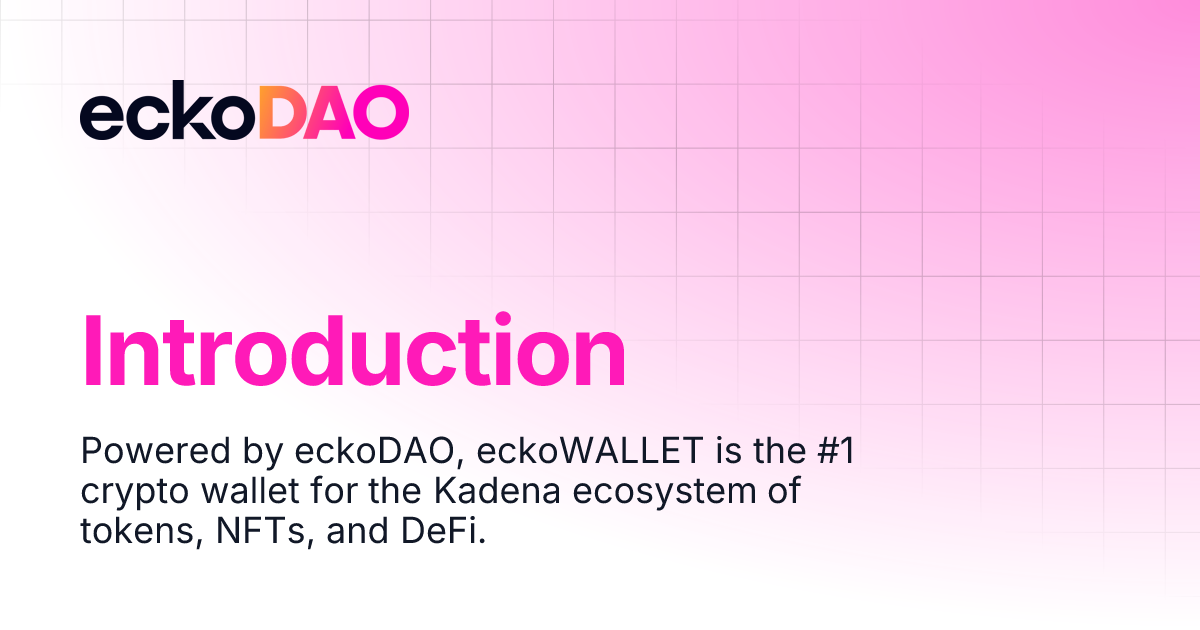 Introduction | eckoDAO